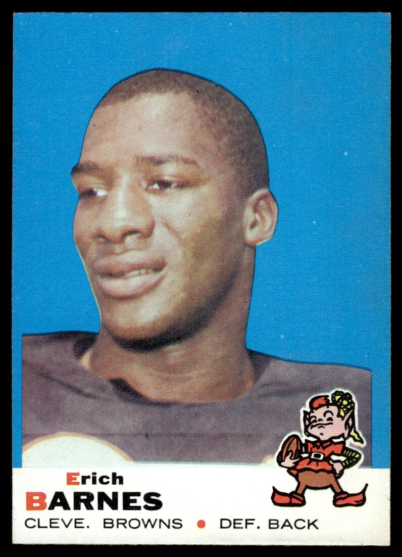 1969 Topps Erich Barnes / Cleveland Browns #4 | eBay