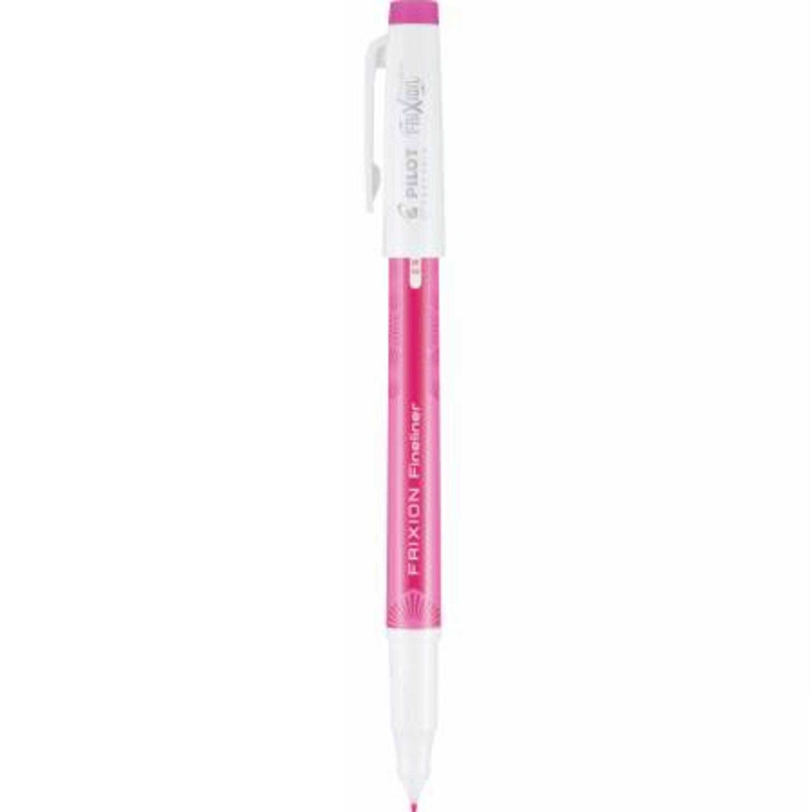 Pilot Marker Pen Frixion Fineliner 0.6 mm Fine Point Pink Ink Erasable ...