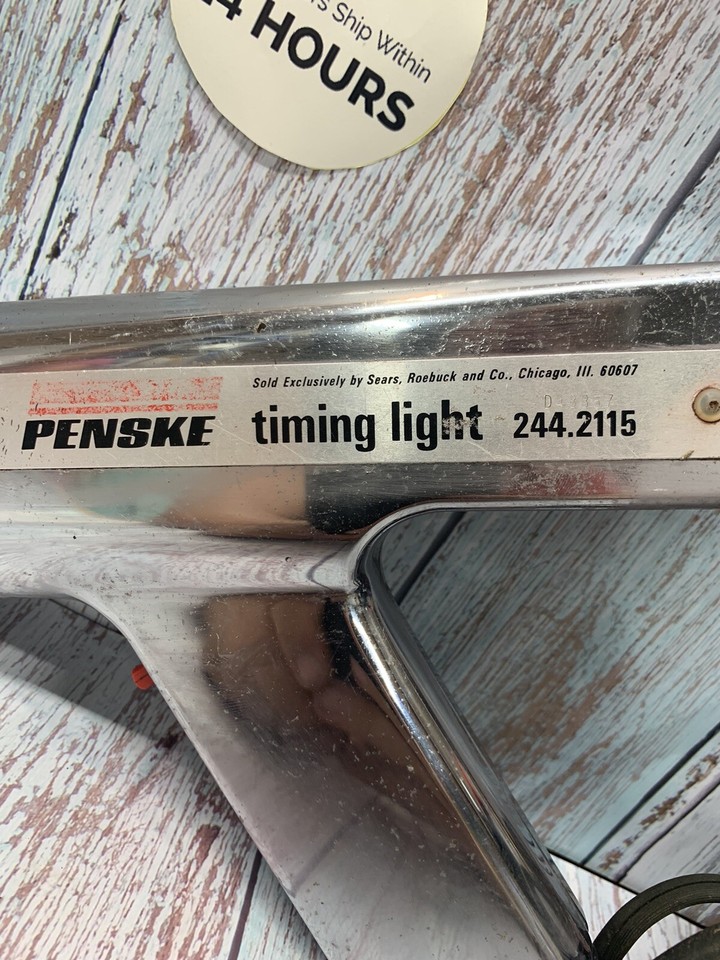Vintage Penske Chrome Inductive Timing Light (244.2115) Mechanics Tool ...