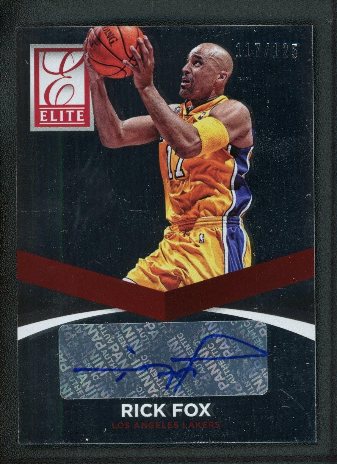 2014-15 RICK FOX 117/125 AUTO PANINI DONRUSS ELITE AUTOGRAPHS | eBay
