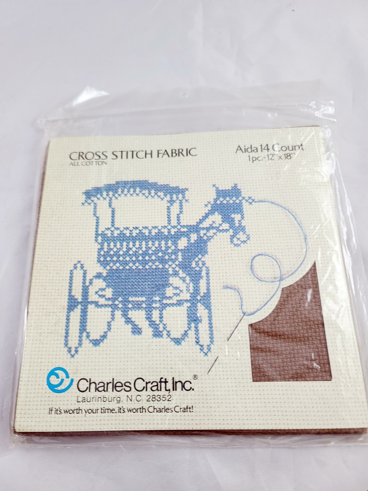 Charles Craft Cross Stitch Fabric Aiada 14 Count 12 x 18 Brown | eBay