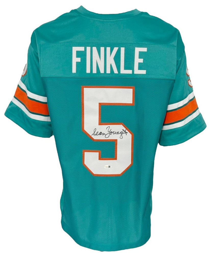 Sean Young "Ray Finkle" Autographed Pro Style Dolphins Teal Jersey JSA ...