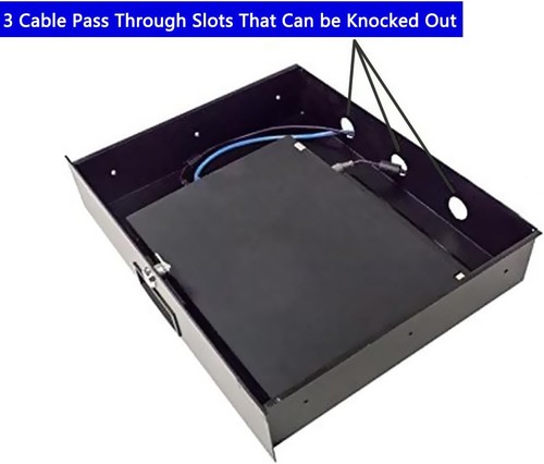 2U Rack Mount Drawer Server Cabinet Case for 19 Inch AV/Network/DJ 2u ...