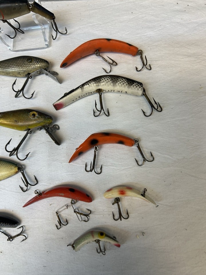 16 VTG Fishing Lures/L &S Mirro Lure/Frantic Antic/Little George/Lazy ...