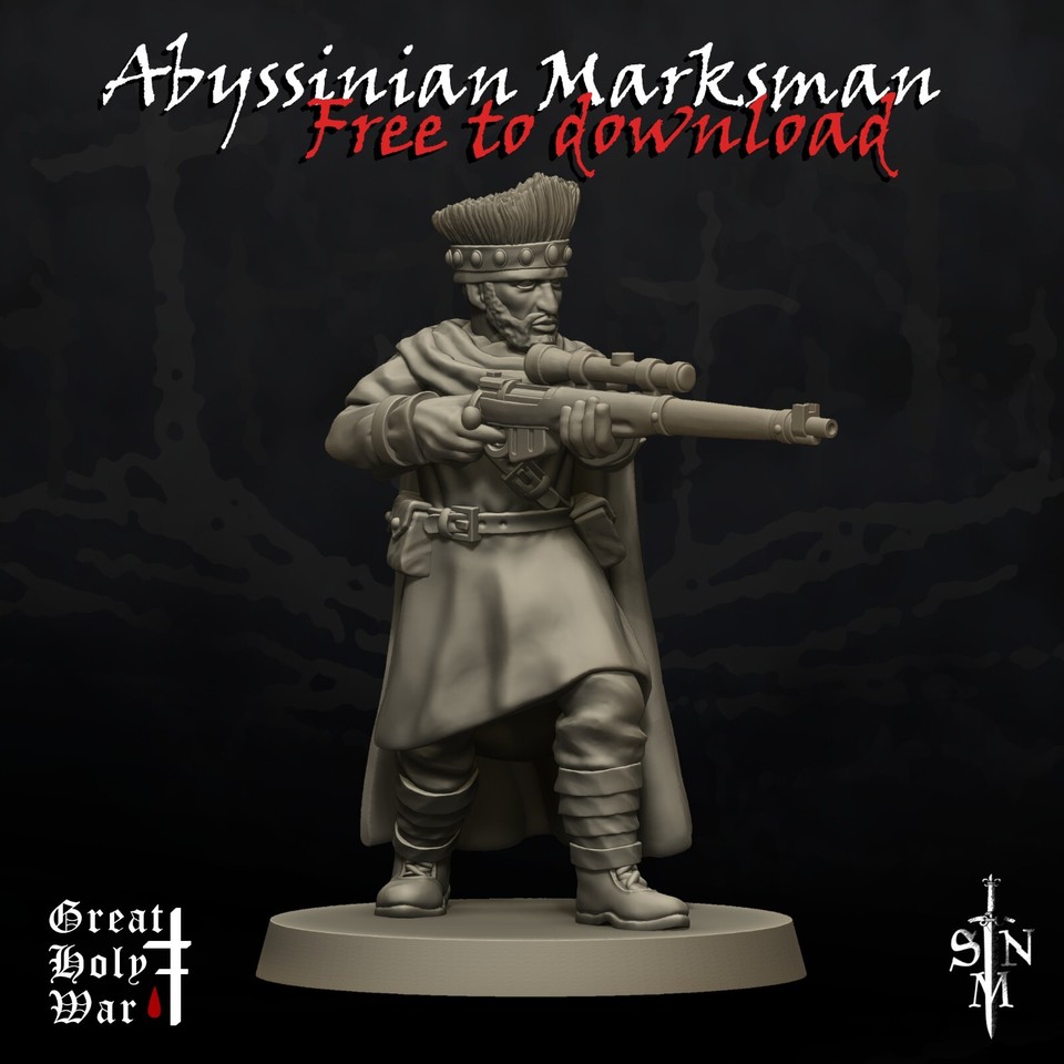 Abyssinian Marksman - Trench Crusader - Military Sniper Gunsman - Iron ...