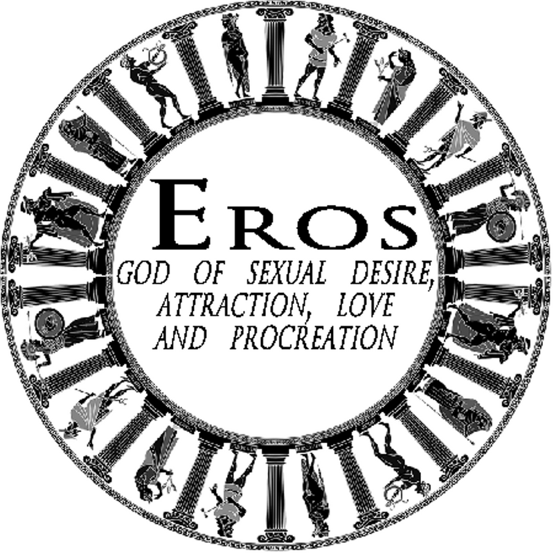Eros God Of Love Symbol Eros God Of Love & Desire Pewter Pendant