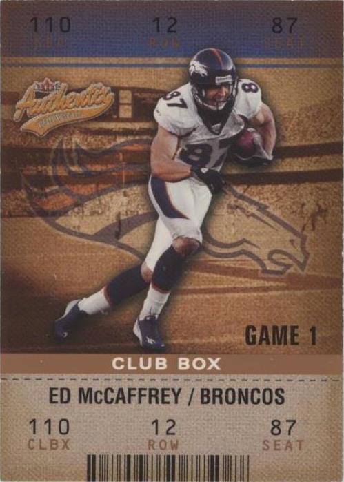 2003 Fleer Authentix - Ed McCaffrey #74 Club Box /100 for sale online ...