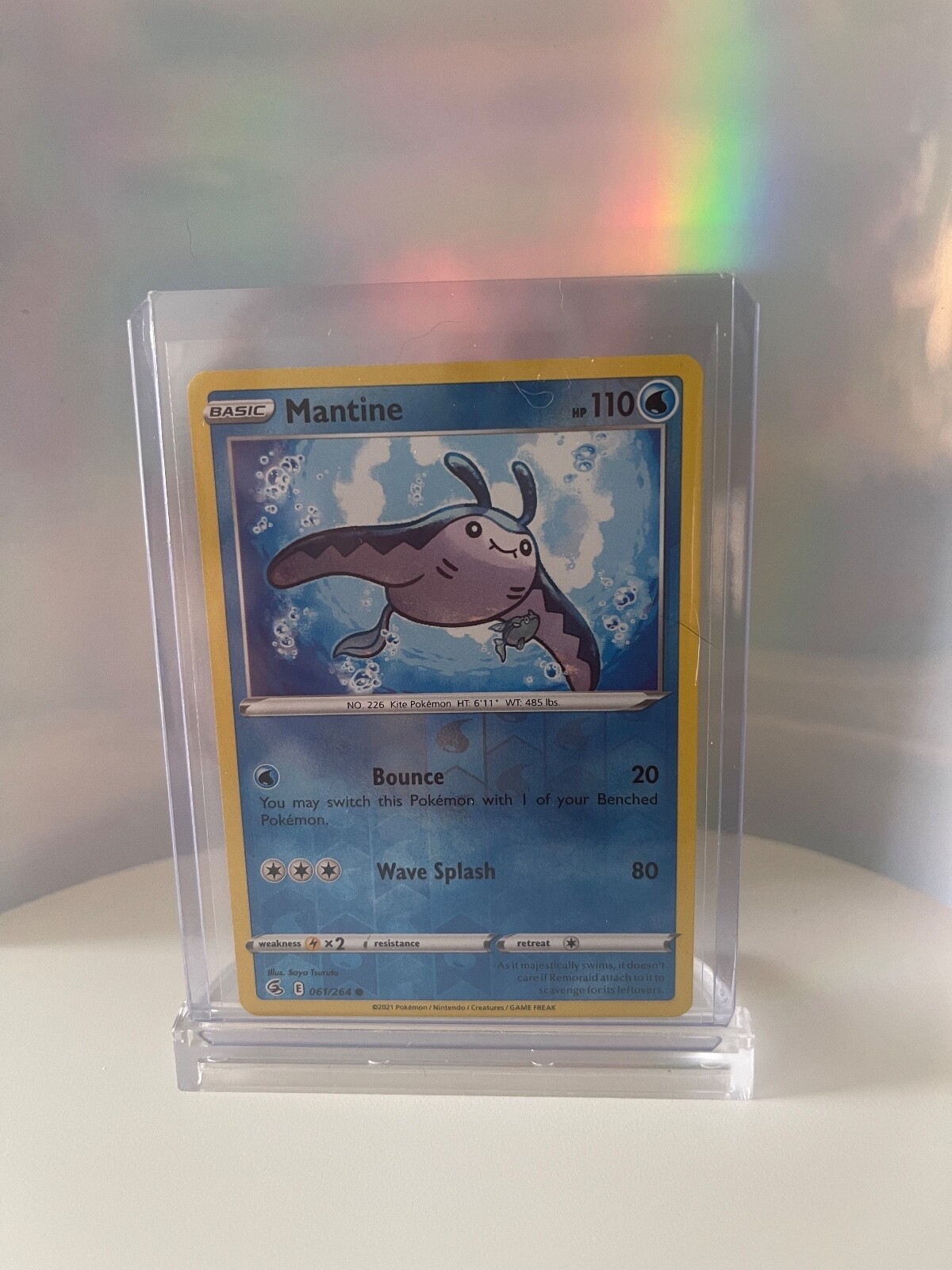 Pokémon TCG Mantine Fusion Strike 061/264 Reverse Holo Common | eBay