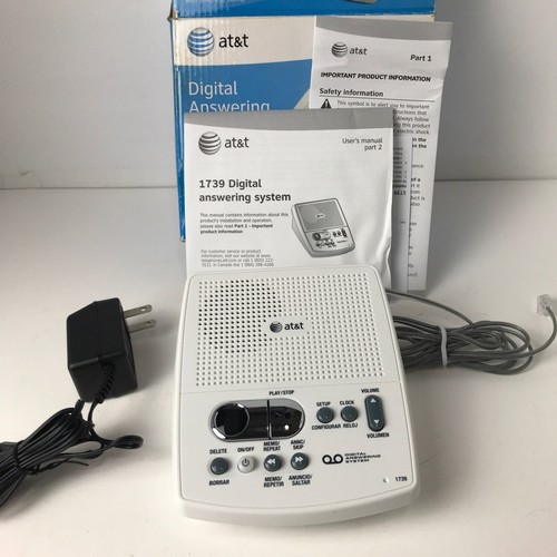 AT&T Digital Answering Machine 1739 | eBay