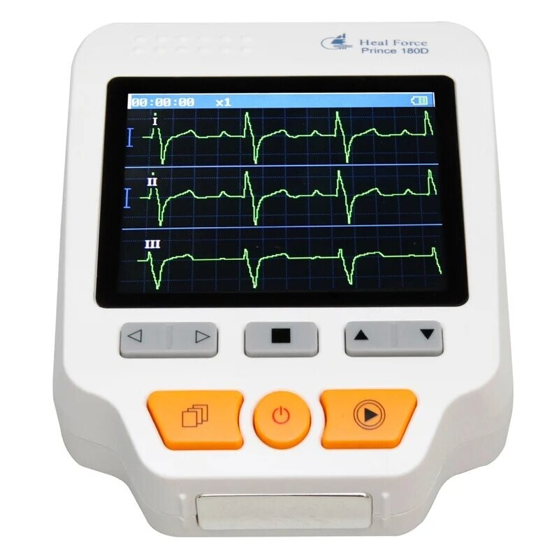 Heal Force Prince 180D Handheld ECG/EKG Machine - Compact Heart Monitor ...