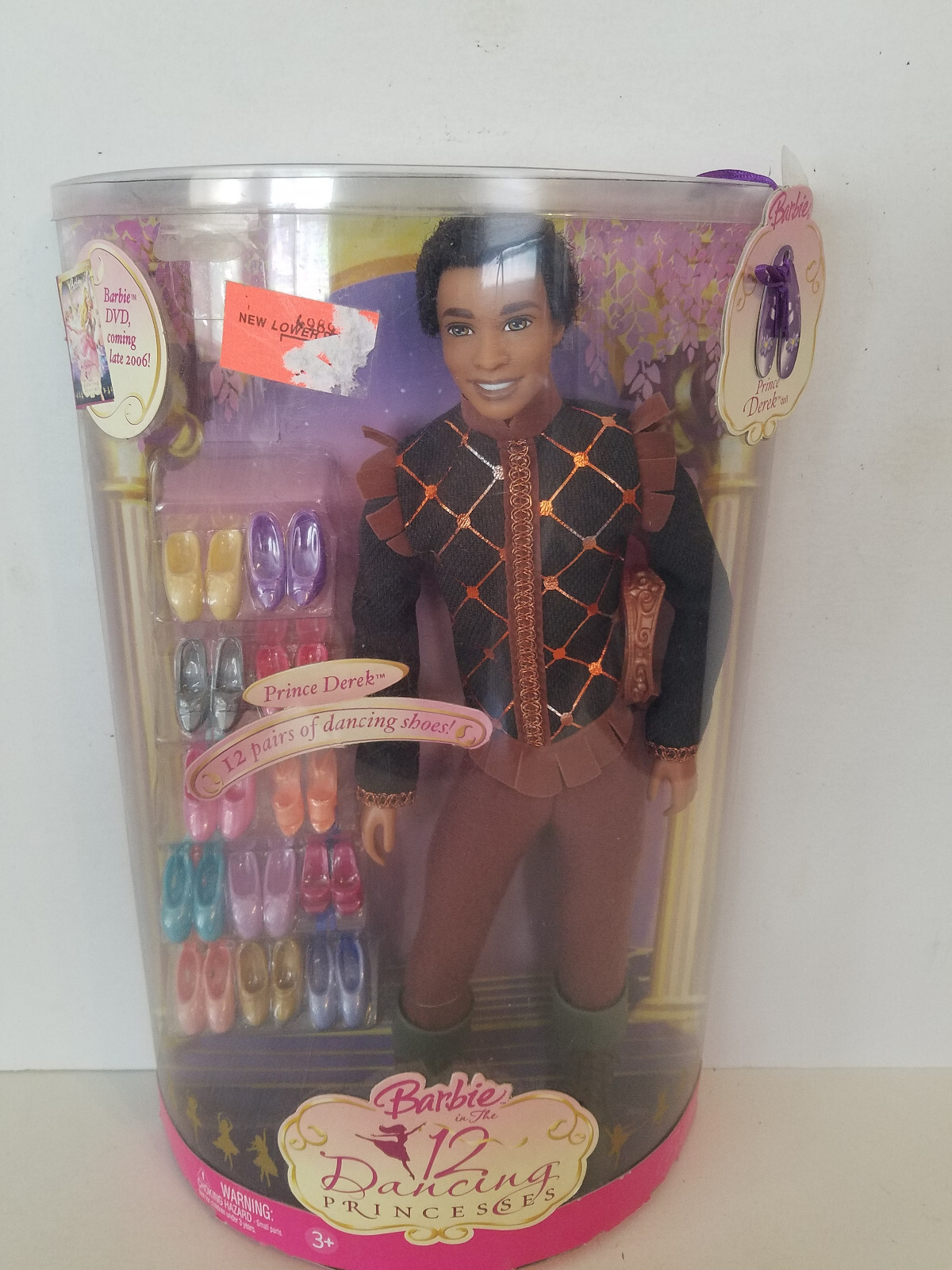 BARBIE PRINCE DEREK DOLL 12 DANCING PRINCESSES 12 PAIRS OF SHOES 2006 ...
