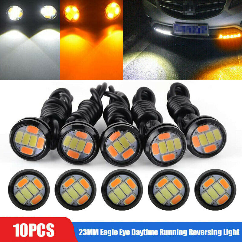 10X 23MM Eagle Eye LED DRL Daytime Running Reversing Light Car Tail ...