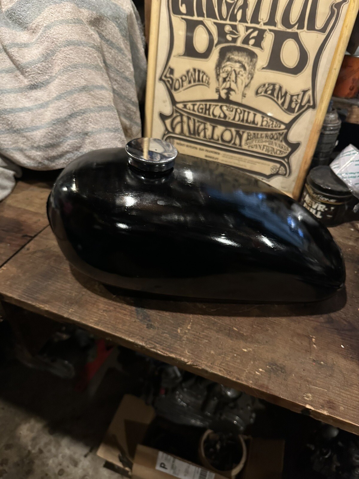 Harley NOS NIB Wassell Banana Gas Tank Chopper Vintage Panhead Fuel ...