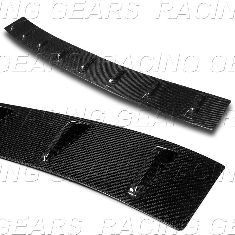 CARBON FIBER ROOF SHARK FIN VORTEX SPOILER WING FIT 15-23 FORD MUSTANG ...