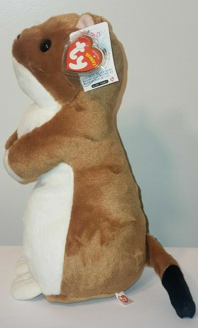 Ty Beanie Baby Large Okojo Japan Excl. 11" Brown Glory Family Stoat ...