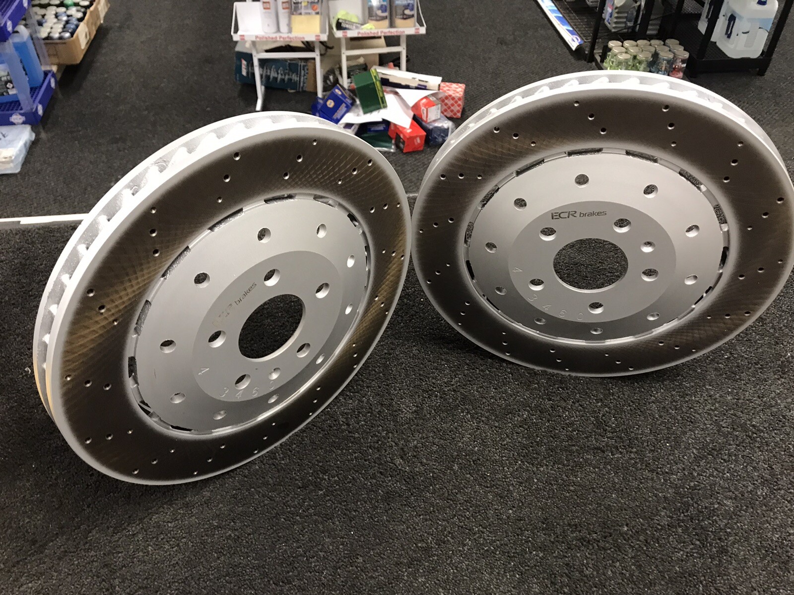 AUDI RS4 B8 AVANT RS5 8F7 8T3 4.2 FRONT BRAKE DISC PAIR 420615301A ...