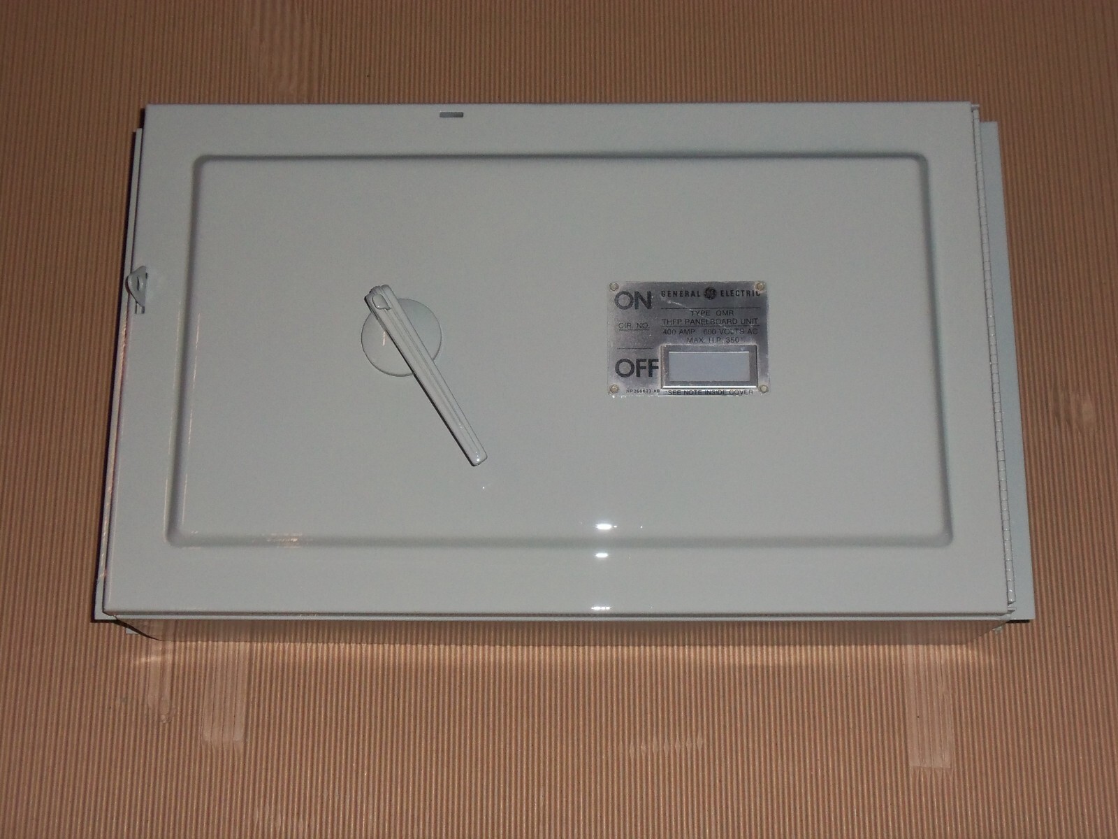 GE QMR THFP DD 400 AMP 600V FUSED PANELBOARD SWITCH 365 THFP365 QMR365 ...