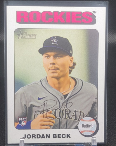 2024 Topps Heritage High Number - SP Jordan Beck #717 White Border (RC ...
