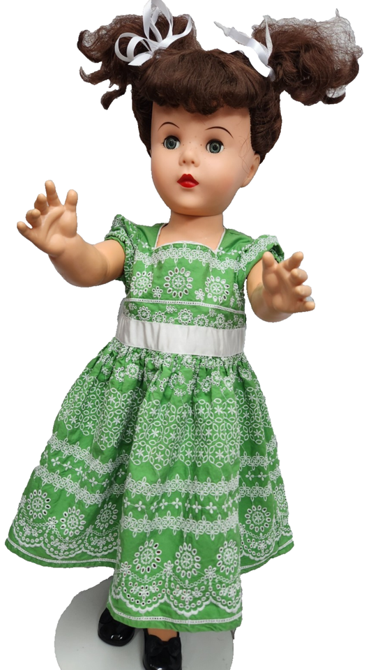 Vtg Effanbee Mary Jane Playpal Doll 1959 Flirty Eyes Freckles 30" Patty ...