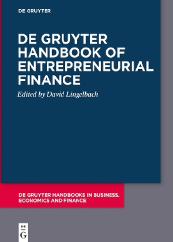 David Lingelbach De Gruyter Handbook of Entrepreneurial Finance (Poche ...