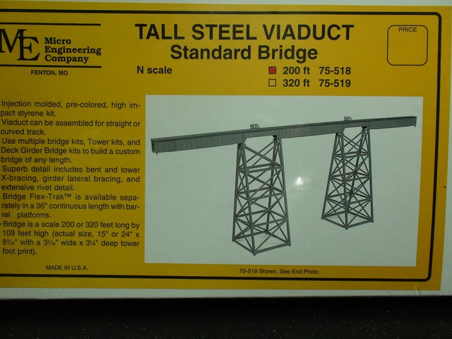 N Scale Micro Engineering 75-518 Tall Steel Viaduct 200 Feet for sale ...
