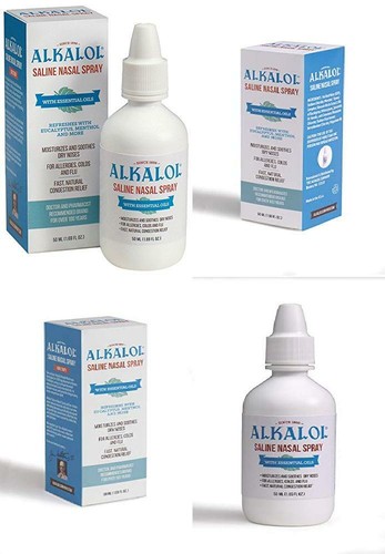 Alkalol Solution Saline Nasal Spray, 1.69 Ounce | eBay