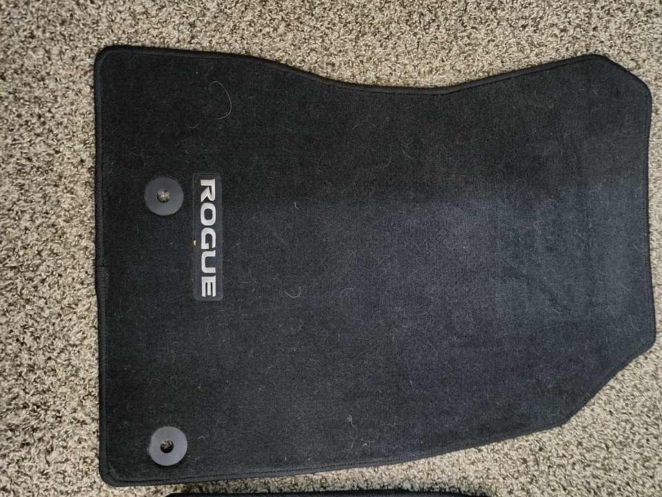 Genuine OEM BLACK Floor Mats Fit 2021-2023 Nissan Rogue T99E2-6RR0A 4 ...