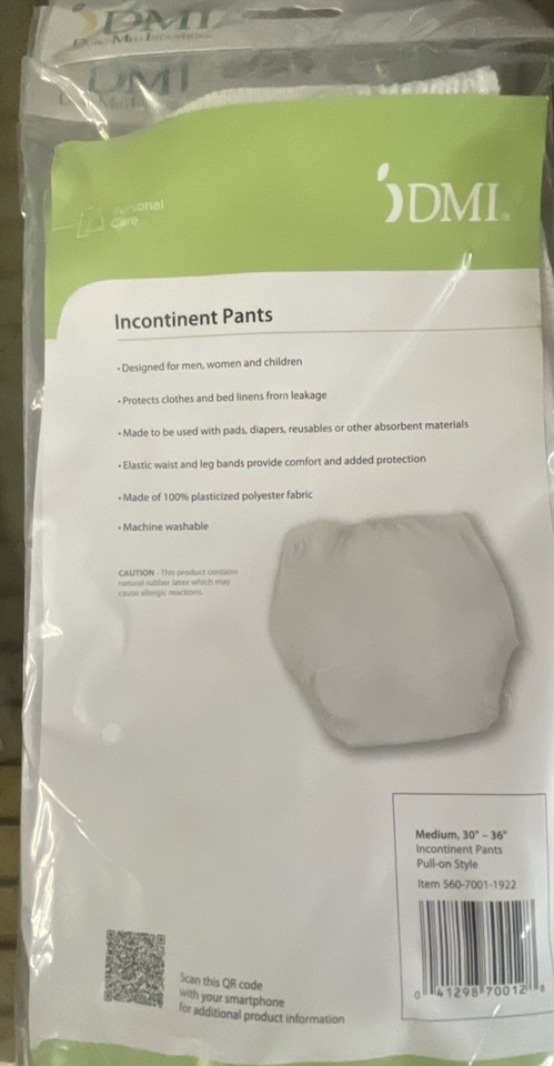 DMI Waterproof Incontinence Underwear | eBay
