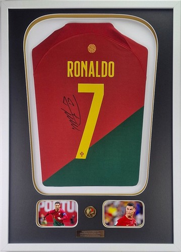 Cristiano Ronaldo CR7 framed Portugal shirt 2022 Hand Signed w/coa free ...