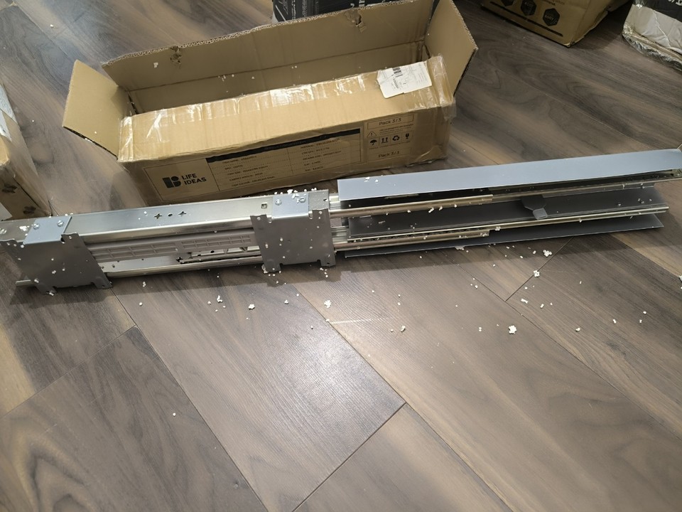 Stainless steel heavy duty pull out drawer cupboard slide For kitchen ...