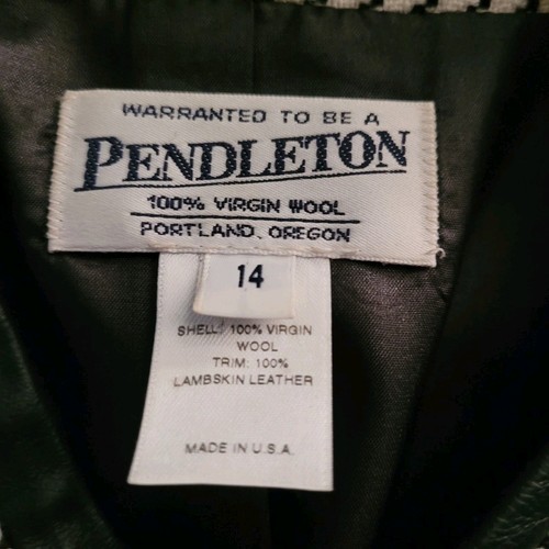 🖤 Pendleton 100% Virgin Wool Houndstooth Jacket – Women's Size 14 – Made in USA | eBay