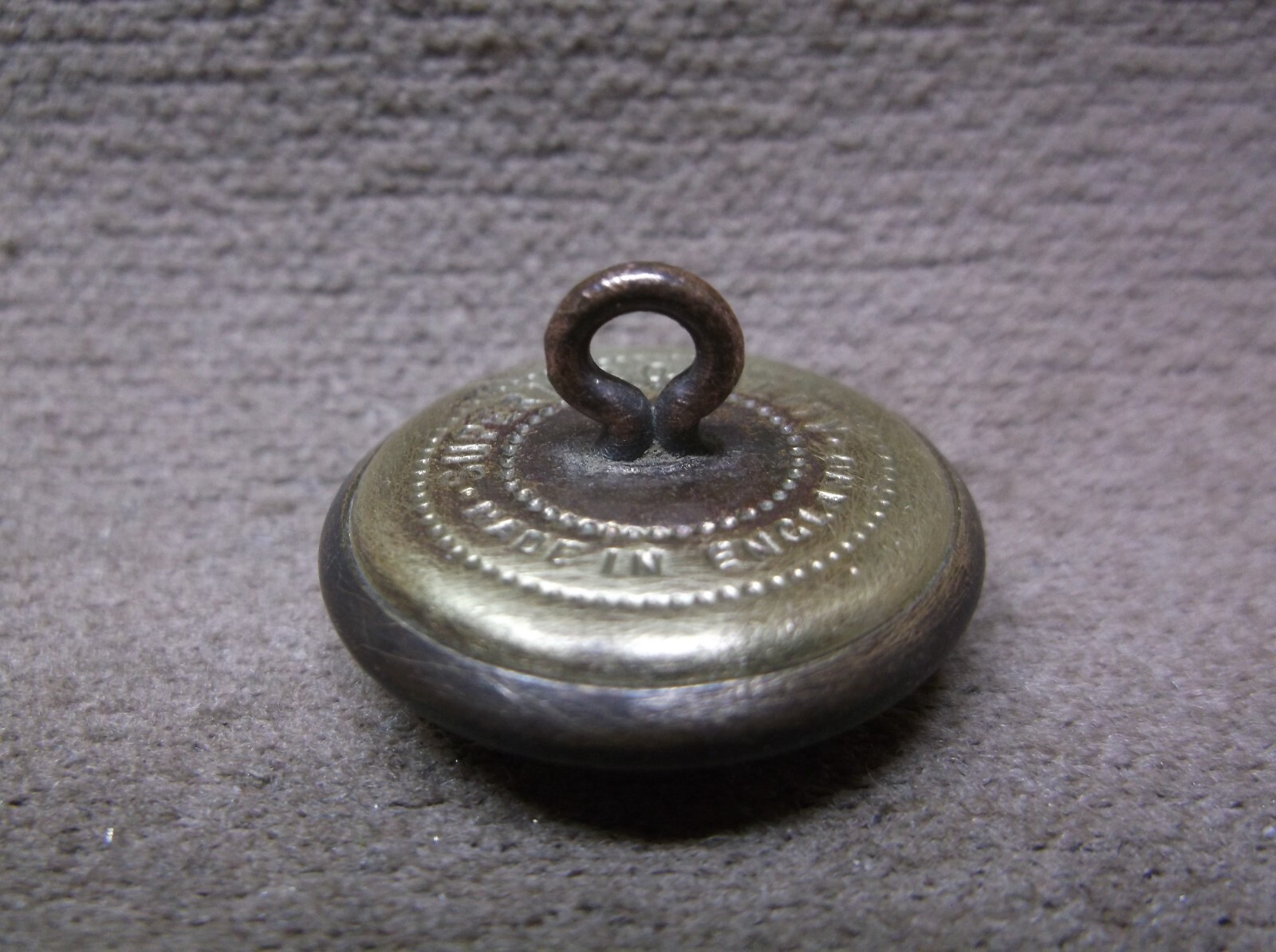 VINTAGE ENGLISH SUPERIOR QUALITY POLICE JACKET BRASS LOOKING BUTTON | eBay