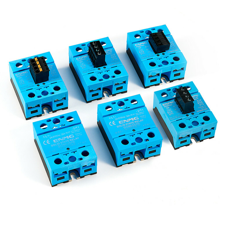 ENMG single-phase solid state relay 24VDC controlled AC24-510V SSR-75DA ...