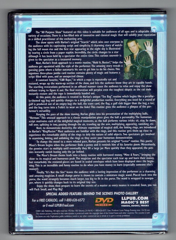 The All Purpose Show by Dan Harlan - New Magic DVD | eBay
