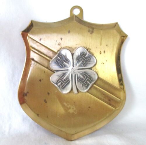 VINTAGE 4 H LEAF CLOVER 4H CLUB LEADERSHIP GOLD AND SILVER METAL ...