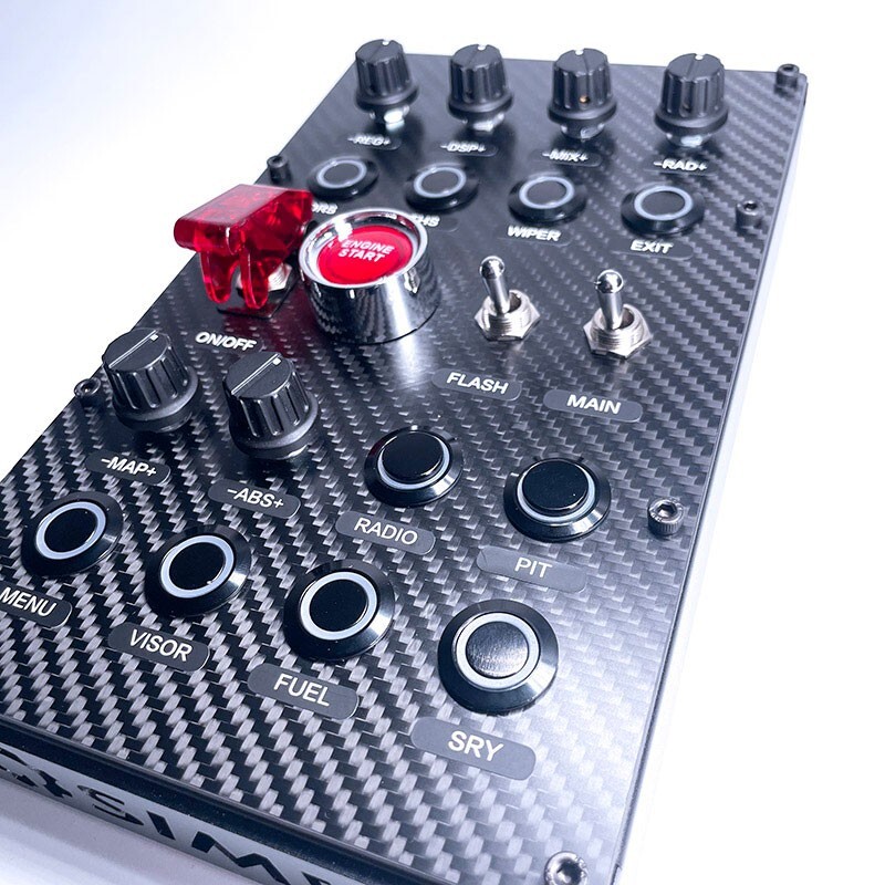 SIMDT Button Box SIM Racing Control Box Racing Simulator+Carbon Fiber ...