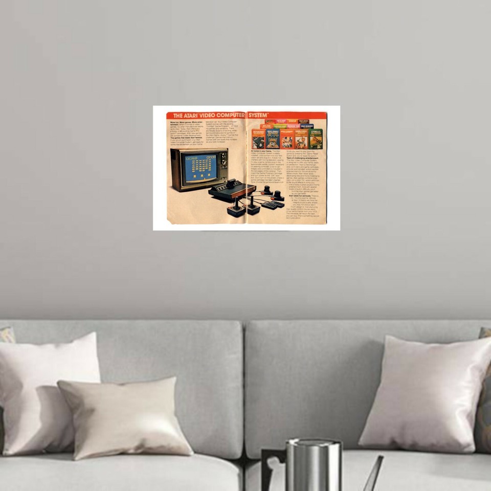 Poster: Atari Advertisement, 1982 (from Official Atari Catalog) 2 page ...