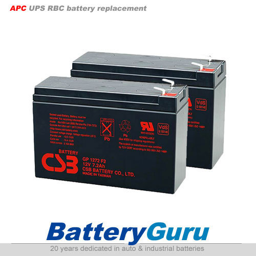 APC UPS RBC5/RBC9/RBC22/RBC32/RBC33/RBC48/RBC123 Replacement 2x CSB ...