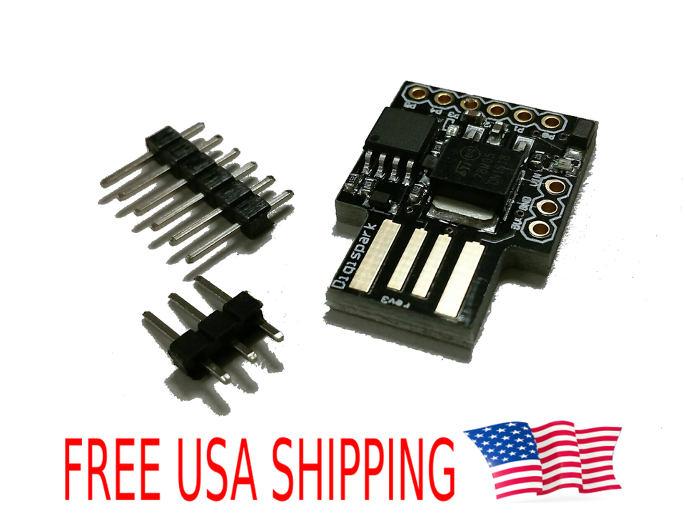 2Pcs Digispark ATTINY85 USB Development Board R3 Arduino Compatible ...