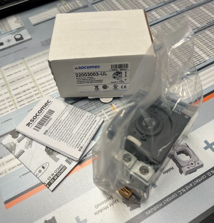 22003003-UL - Socomec SIRCO M series rotary disconnect switch | eBay