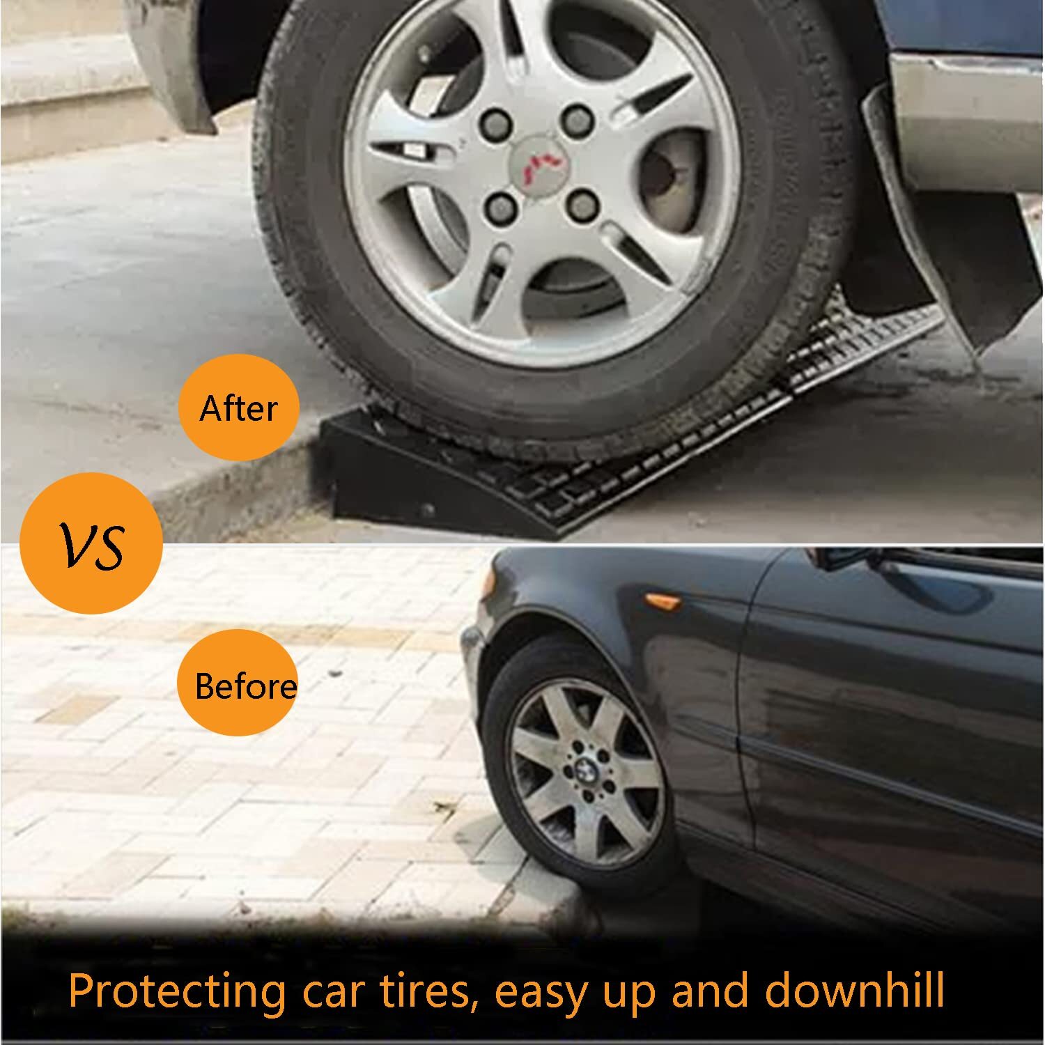 4" Rubber Curb Ramp Heavy Duty Loading Rubber Curb Ramps 10 Tons ...