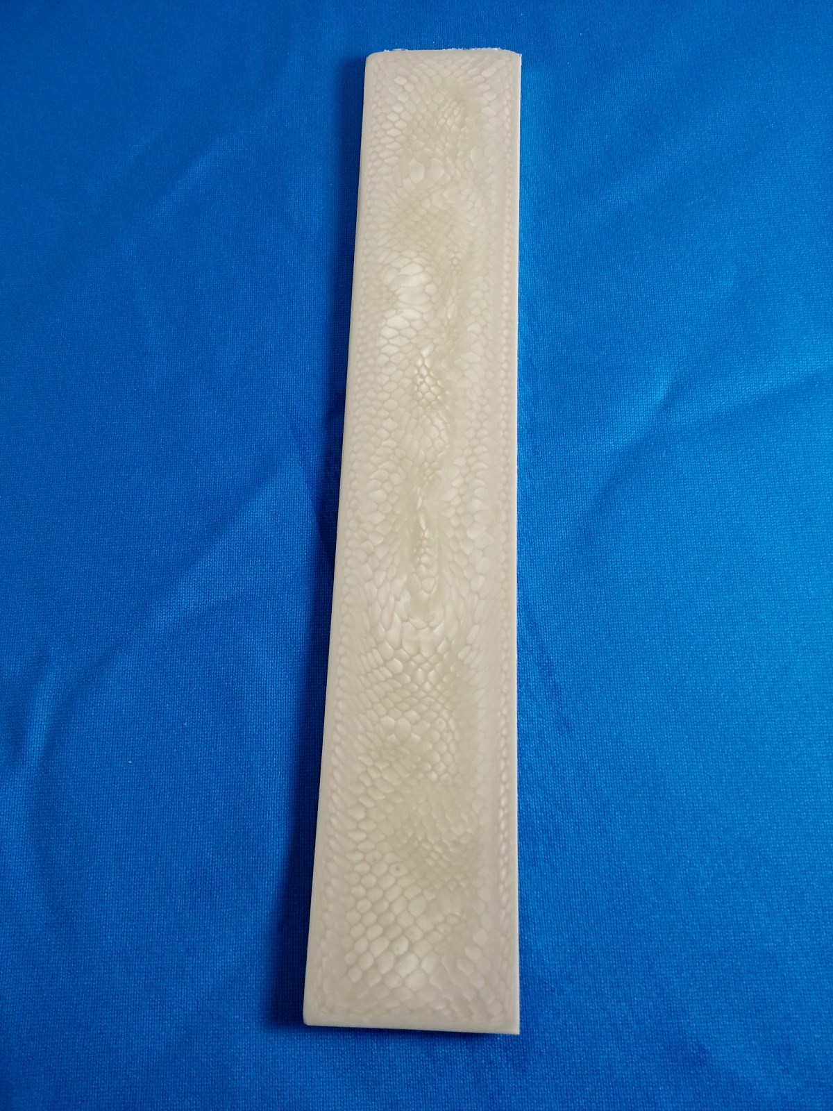 1 Ivory Snake Juma .187" Scale 2" x 12" - Knife Handle Material Blank ...