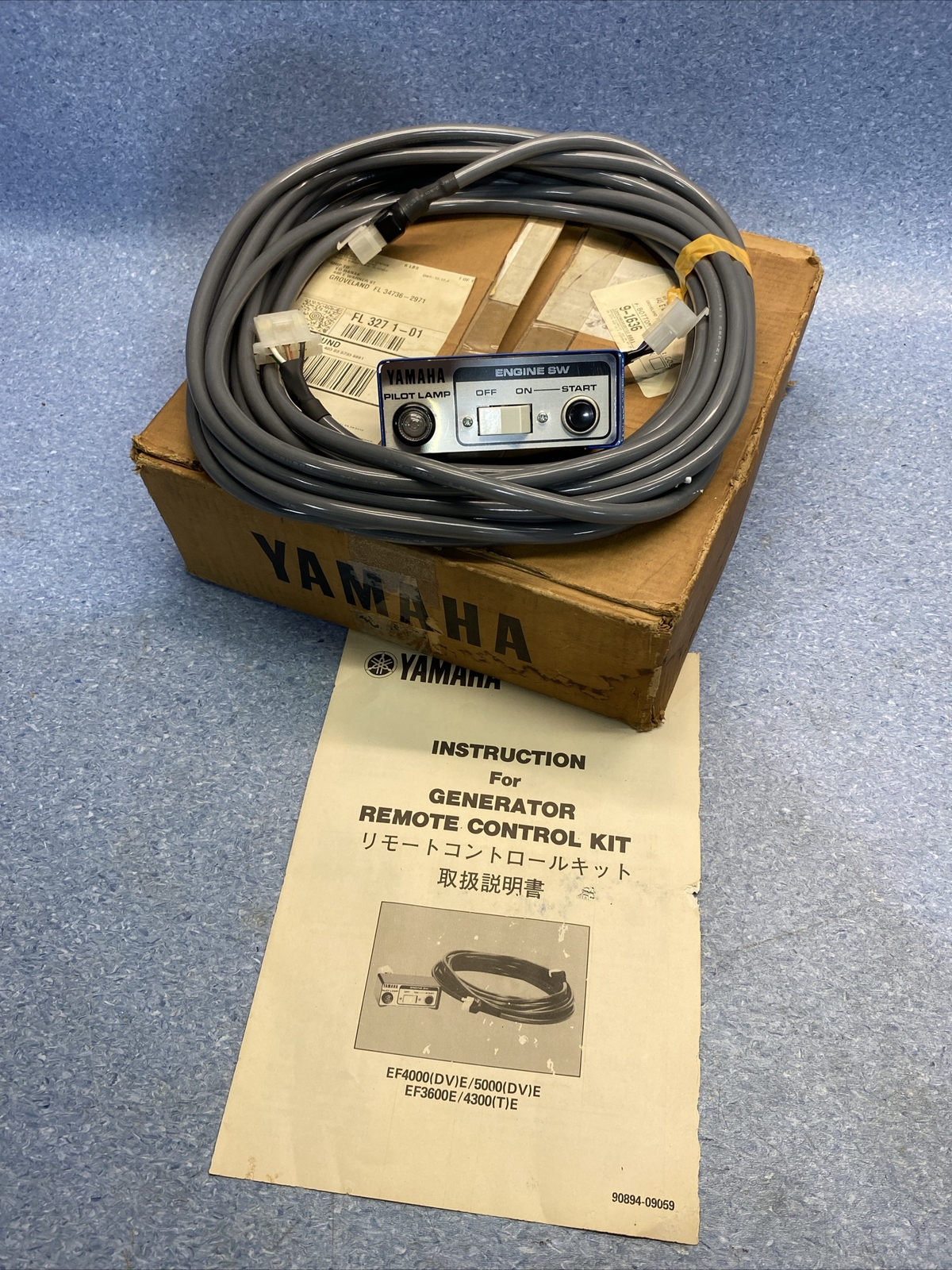 NOS Yamaha Generator Remote Control Switch Kit EF4000 EF3600 EF4300 73A ...