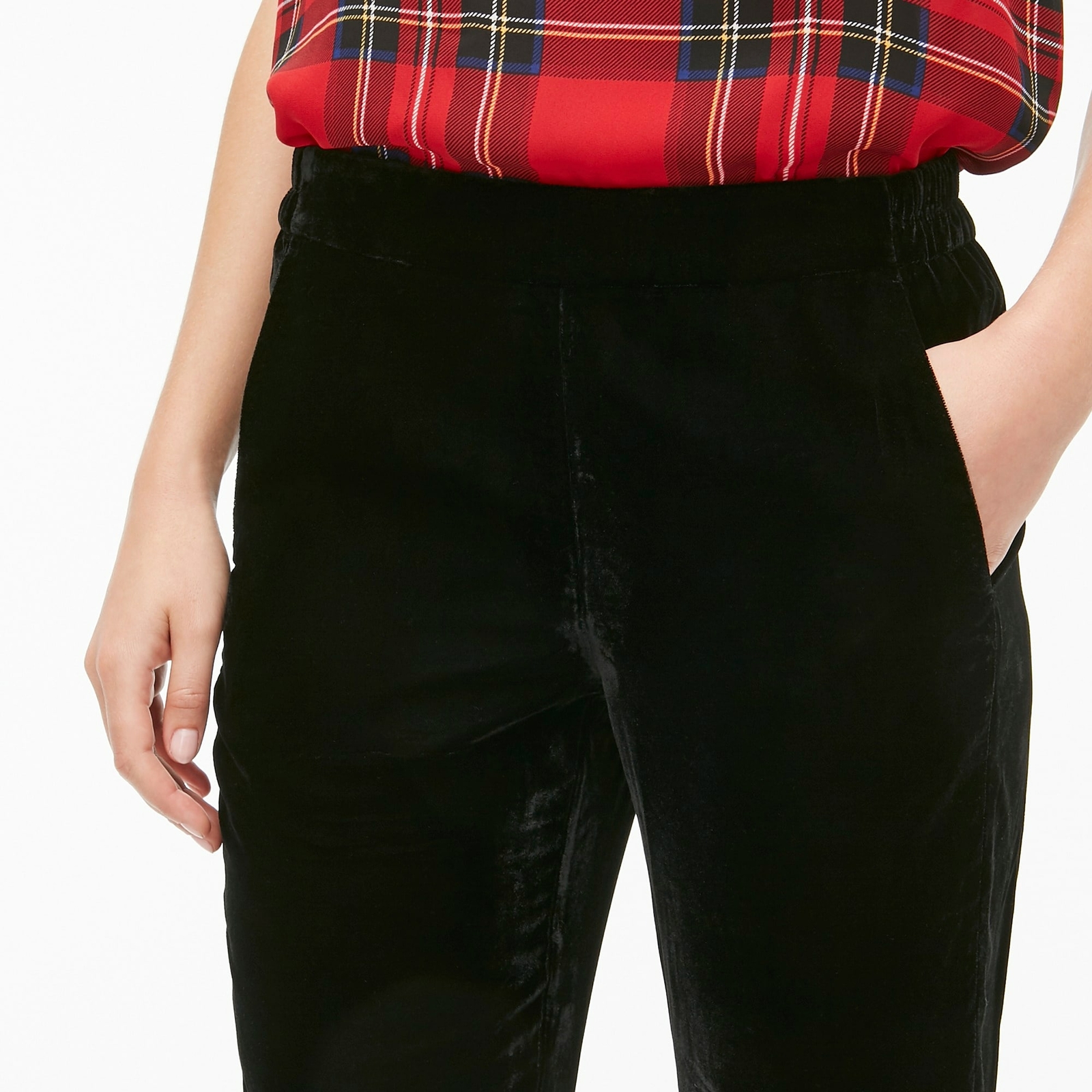 J Crew AT860 NWT Size 0 Woman's Classy Chic Black Velvet Drapey Jamie Pants | eBay