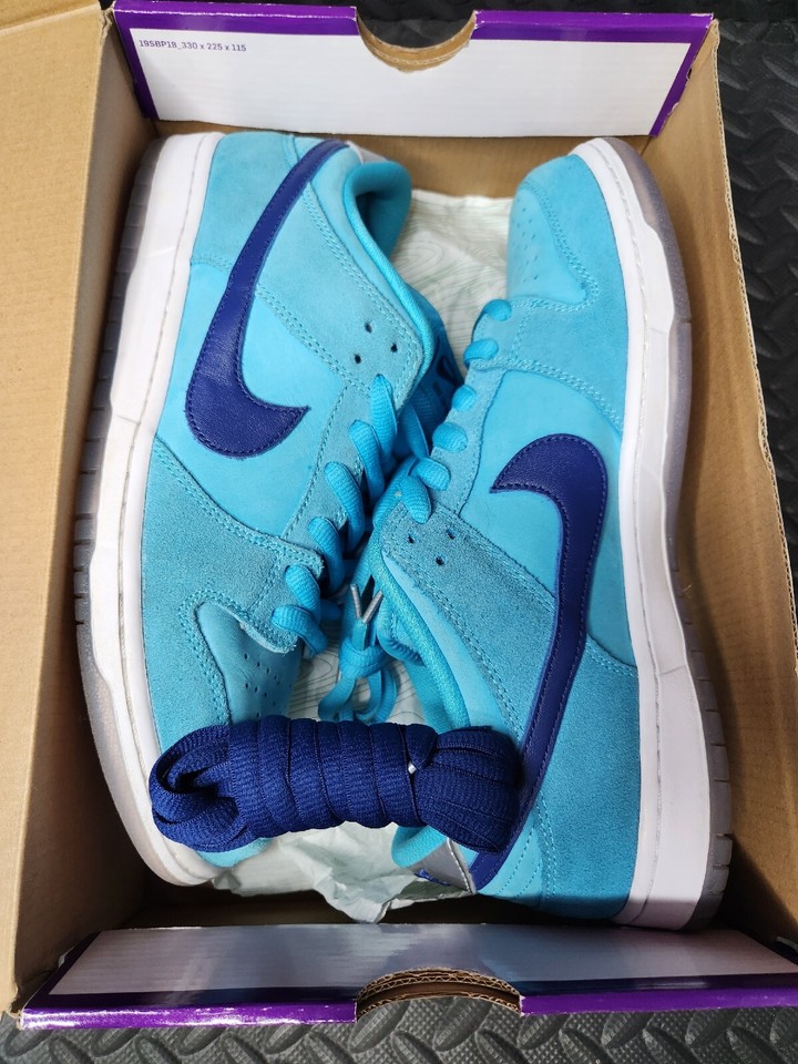 Nike SB Dunk Low Blue Fury 2020 Blue/Purple/White Sneaker Mens Shoe ...