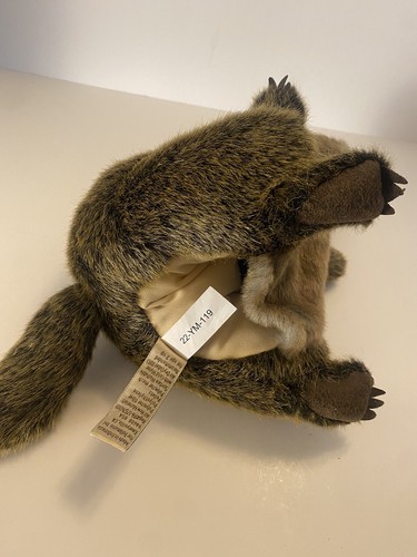 Folkmanis BEAVER Puppet Realistic Lifelike Plush Stuffed Pretend Play ...