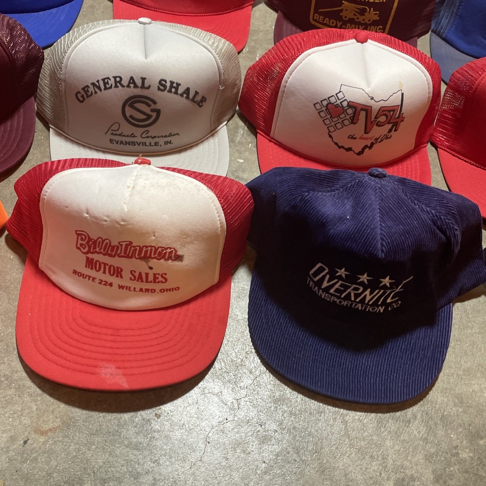 Vintage Lot Of 25 Trucker Hats Caps Snapback Truckers All Good Shape ...