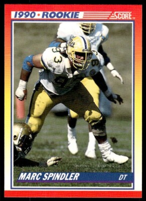 1990 SCORE NFL FOOTBALL ROOKIE Card #295 - MARK SPINDLER, Pittsburgh ...