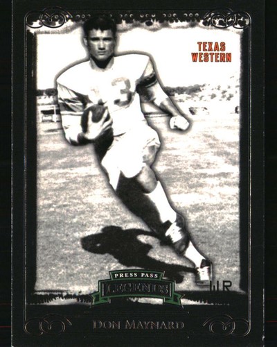 Don Maynard 2008 Press Pass Legends #88 FOOTBALL Card | eBay