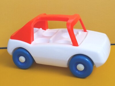 Vintage Little Tikes Car Red White Blue for Toddle Tots Family Made In ...